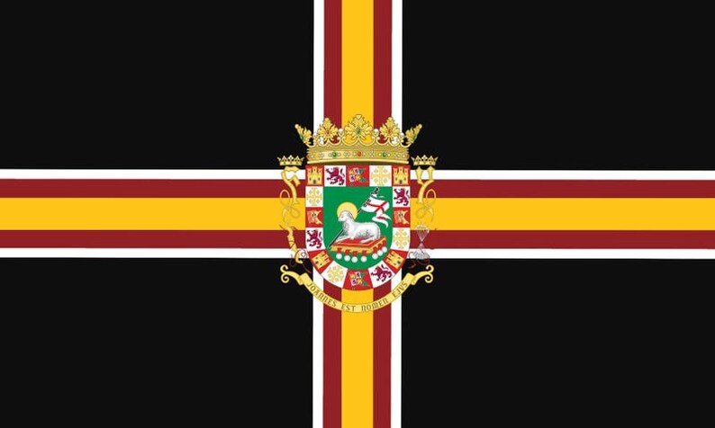 Bandera De Puerto Rico. Cruz De Sanjuan Rojigualda-sable - Etsy