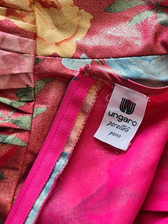 Ungaro 1980s flamboyant draped lamé dress - 80s fashi… - Gem