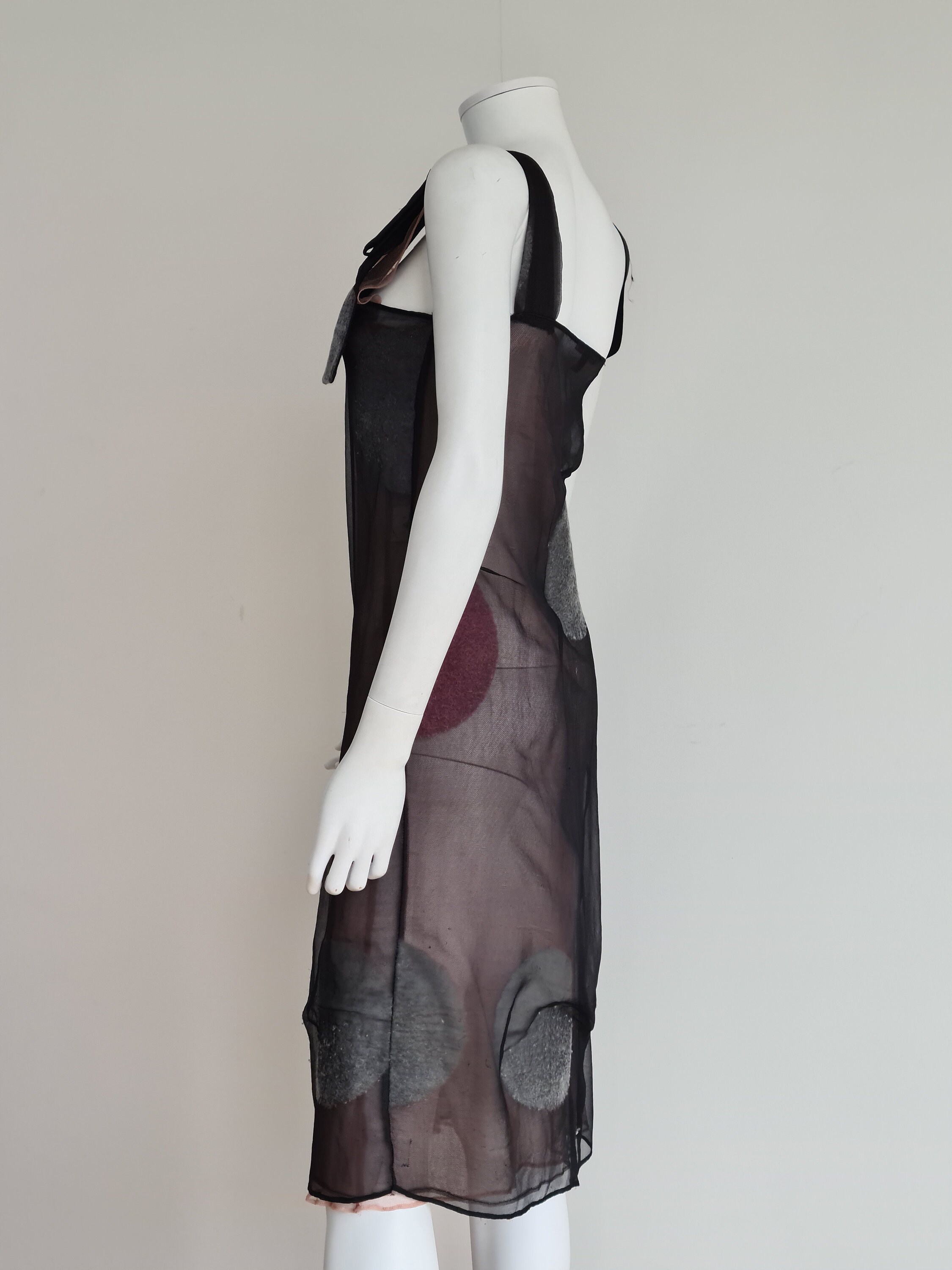 Martine Sitbon S/S 1999 Museum-quality Slip Dress in Triple Layer of ...