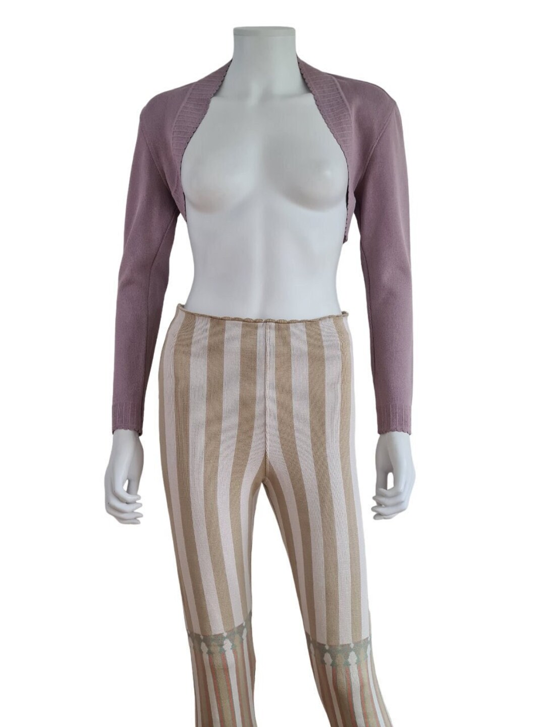 Alaïa S/S 1992 Rococo Lavender Bolero With Scalloped Collar, Hem and ...