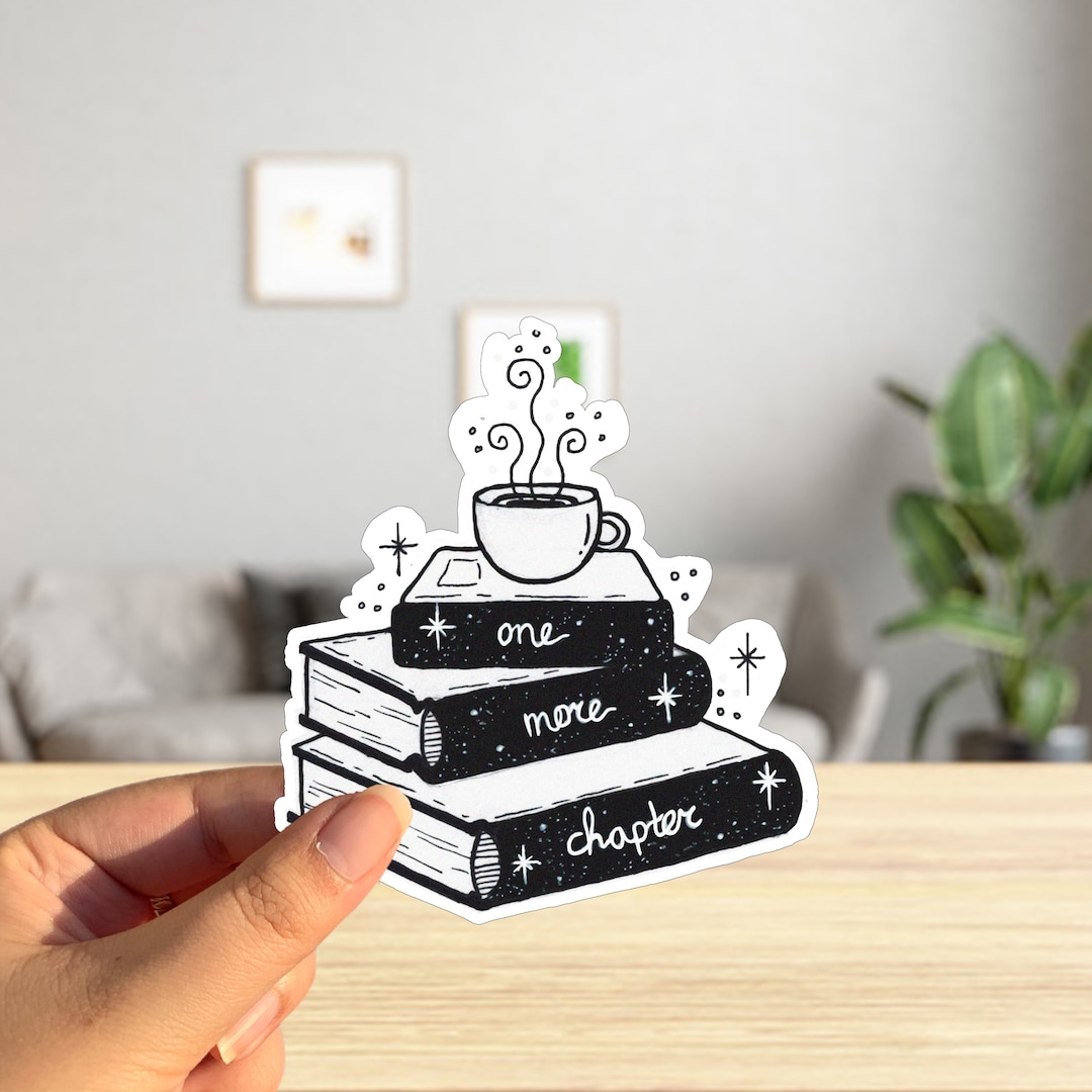 One More Chapter Sticker Bookish Sticker Kindle Sticker - Etsy