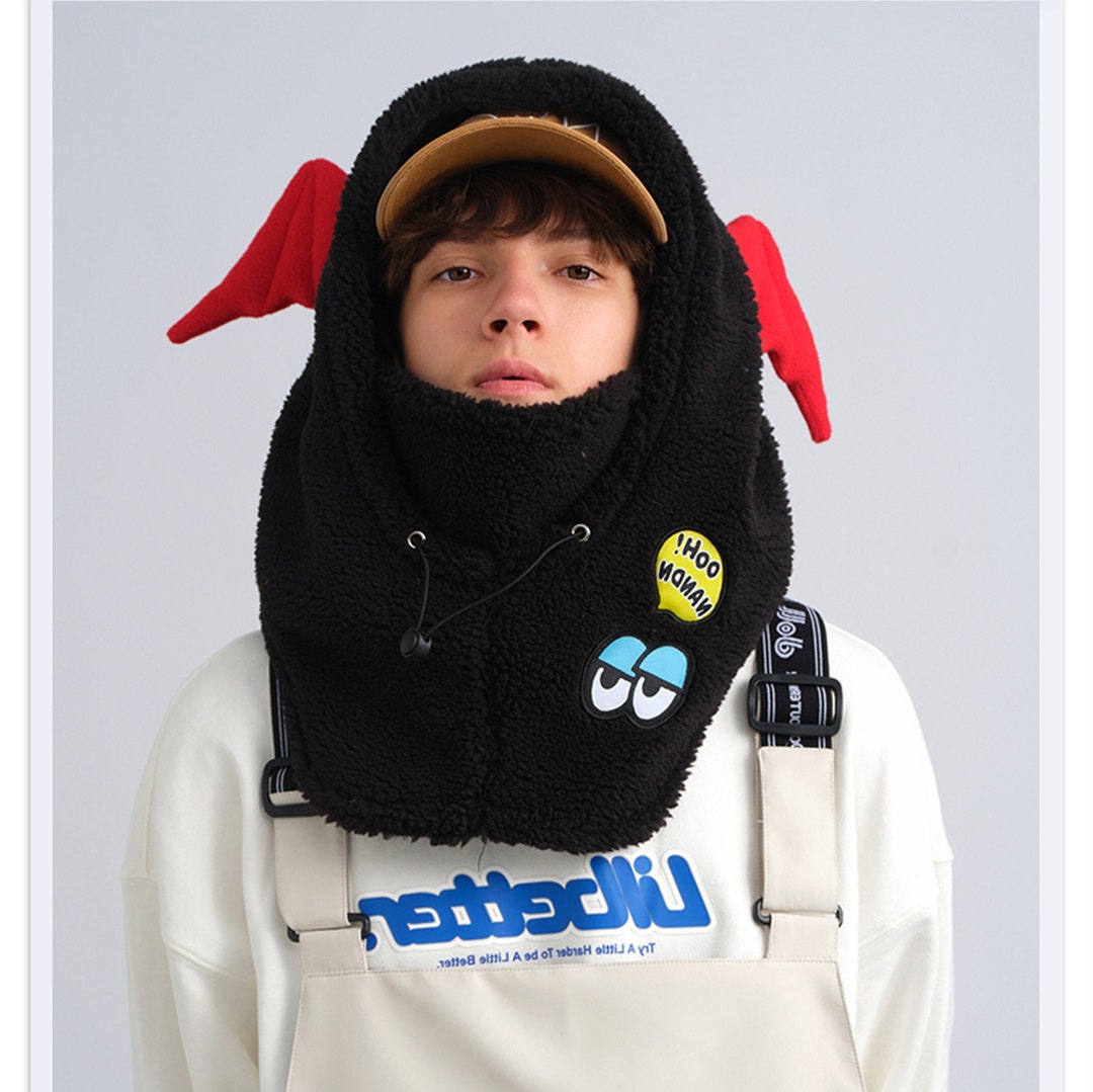 Black Bat Ski /snowbroad Mask Hood Balaclava, Winter Outdoor Hats for ...