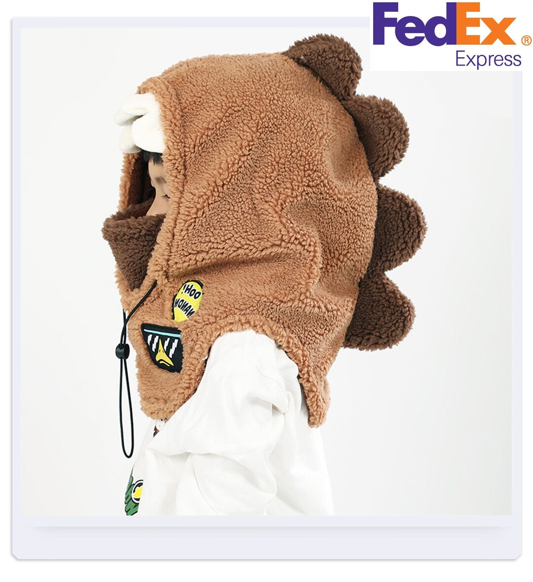 Dinosaur Ski /snowbroad Mask Hood Balaclava Winter Outdoor - Etsy