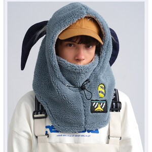 Blue Satan Ski /snowbroad Mask Hood Balaclava, Winter Outdoor Hats for ...