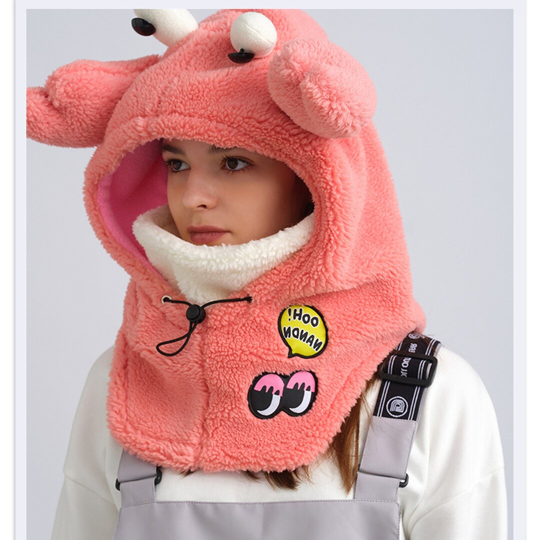 Red Lobster Ski /snowbroad Mask Hood Balaclava, Winter Outdoor Hats for ...