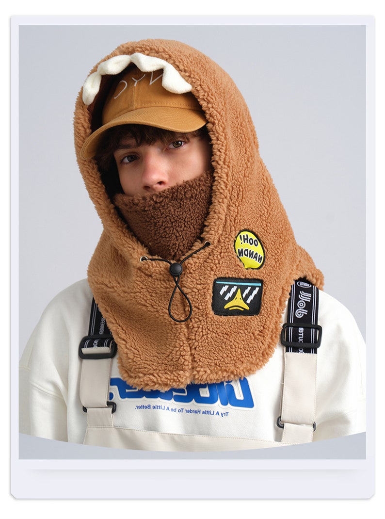 Dinosaur Ski /snowbroad Mask Hood Balaclava Winter Outdoor - Etsy