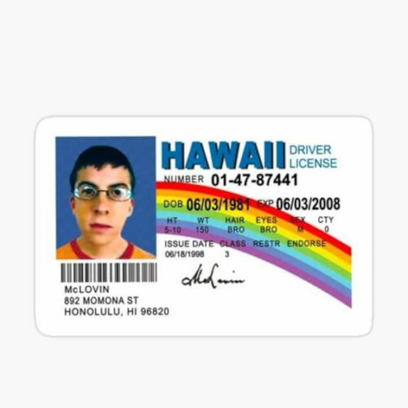 Mclovin Id Card - Etsy