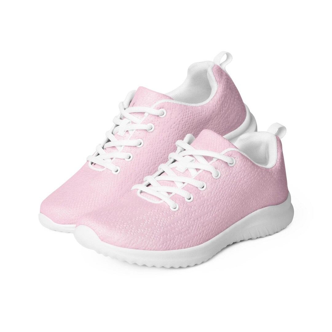 Solid Pink Men's Athletic Shoes, Gym Workout Fitness Exercise Shoes ...