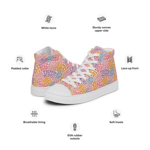 Trippy Hippie Good Vibes Printed Men's High-top Canvas Shoes, Converse ...