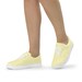 Solid Pastel Yellow Canvas Shoes Women, Light Yellow Casual Lace-up ...