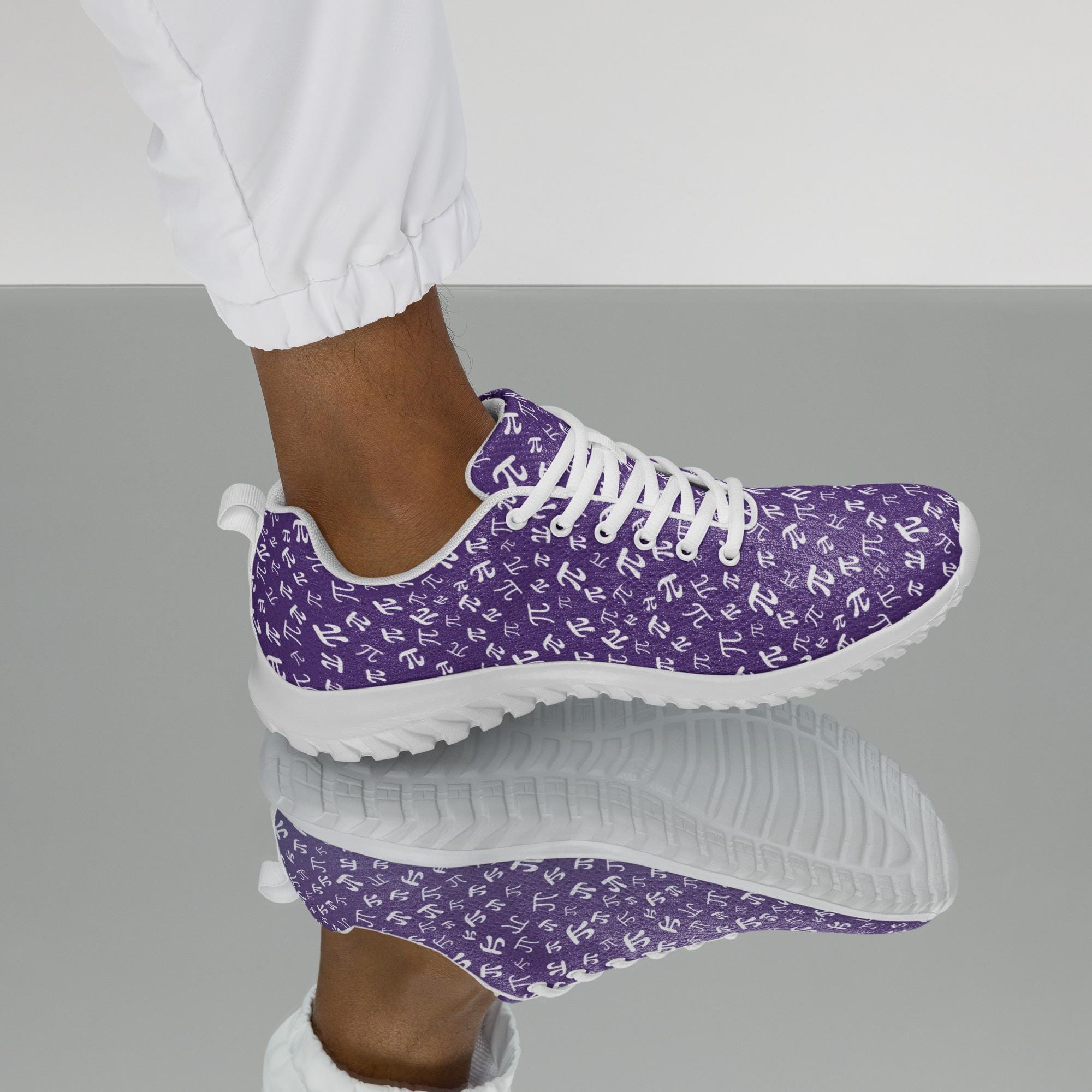 Pi Symbols Math Printed Men's Athletic Shoes, All Over Print Gym ...