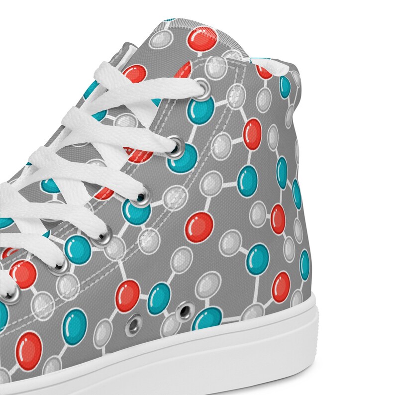 Science Chemistry Printed Men's High Top Sneakers, Chemist Lace up ...