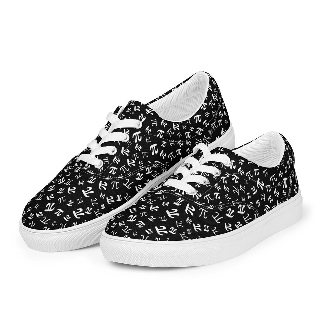 Pi Symbols Math Printed Men's Canvas Shoes, Math Lover Gift, Math ...