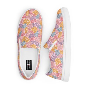 Trippy Hippie Good Vibes Canvas Shoes Women, Psychedelic Slip-on Shoes ...