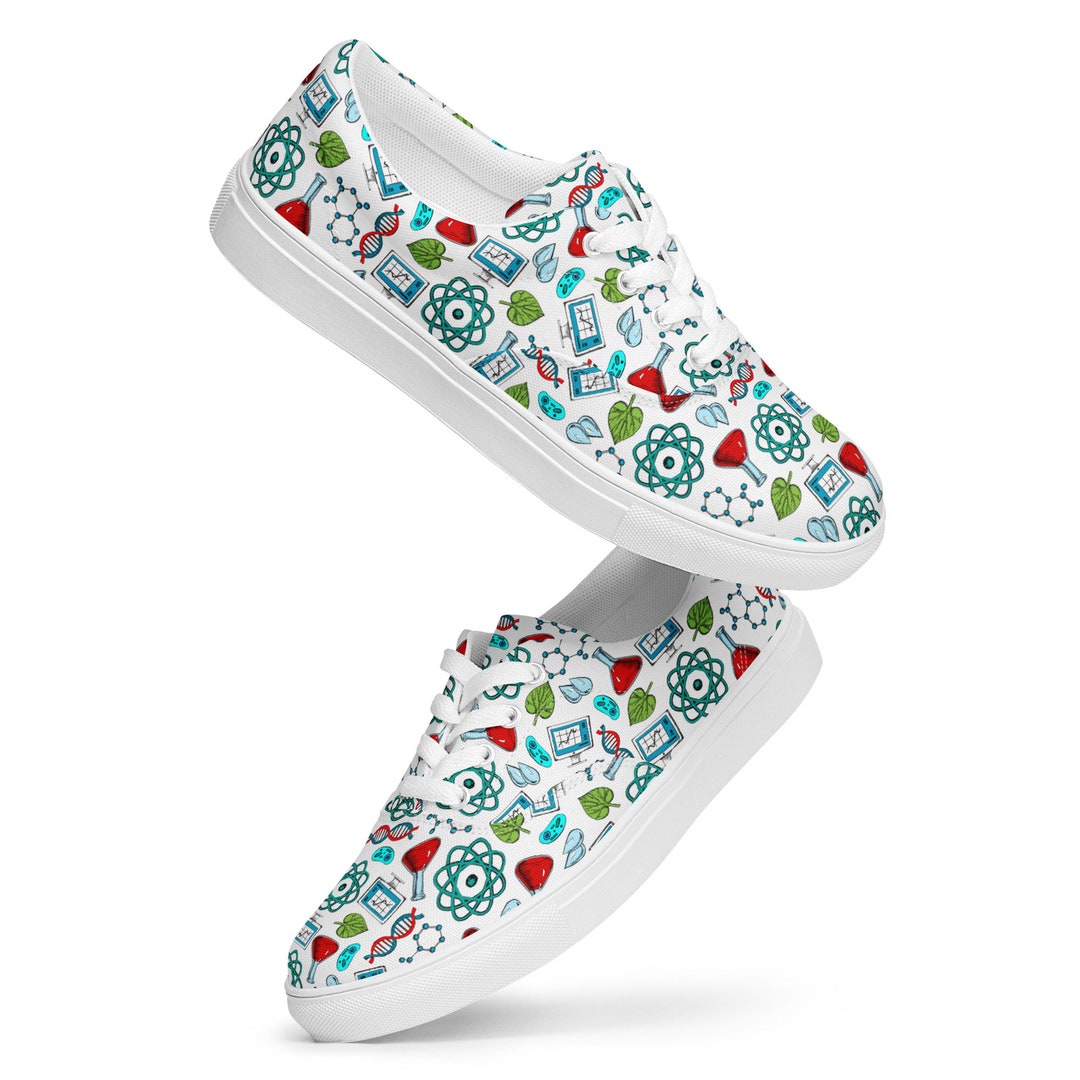 Science Chemistry Lace-up Canvas Shoes: Novelty Low-top Sneakers - Etsy