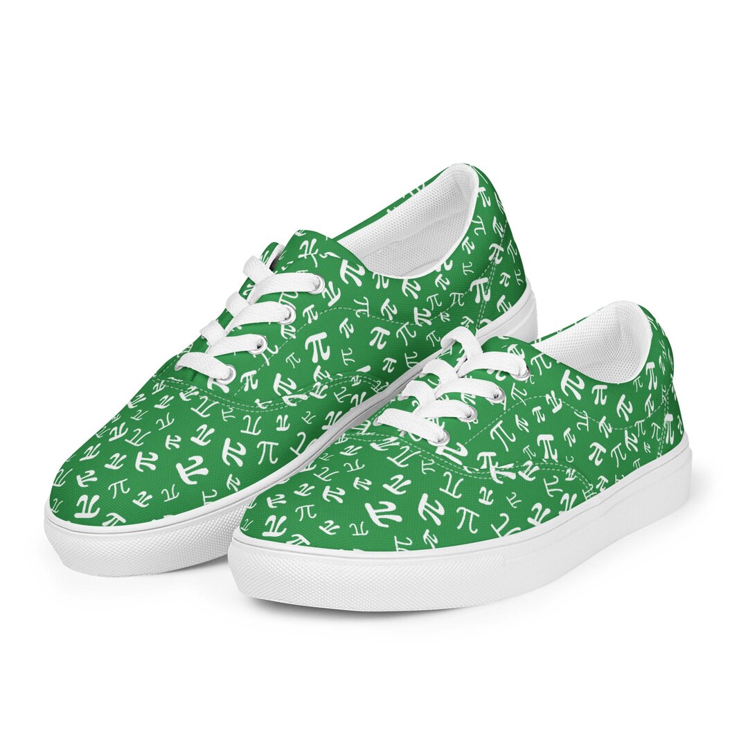 Pi Symbols Math Printed Men's Canvas Shoes, Math Lover Gift, Math ...