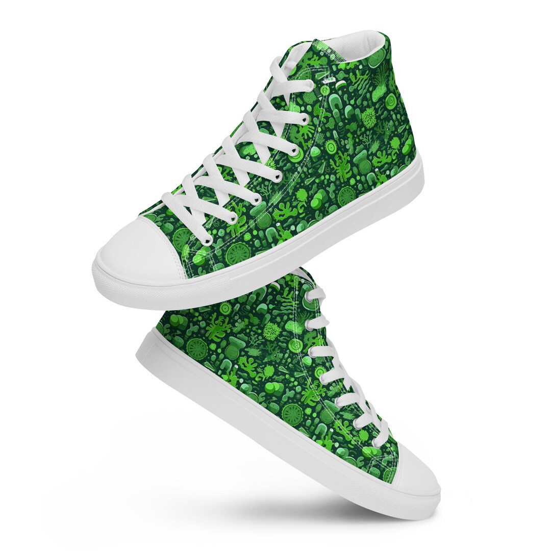 Science Microbiology Printed Men's Canvas Shoes, Science Lover Gift ...