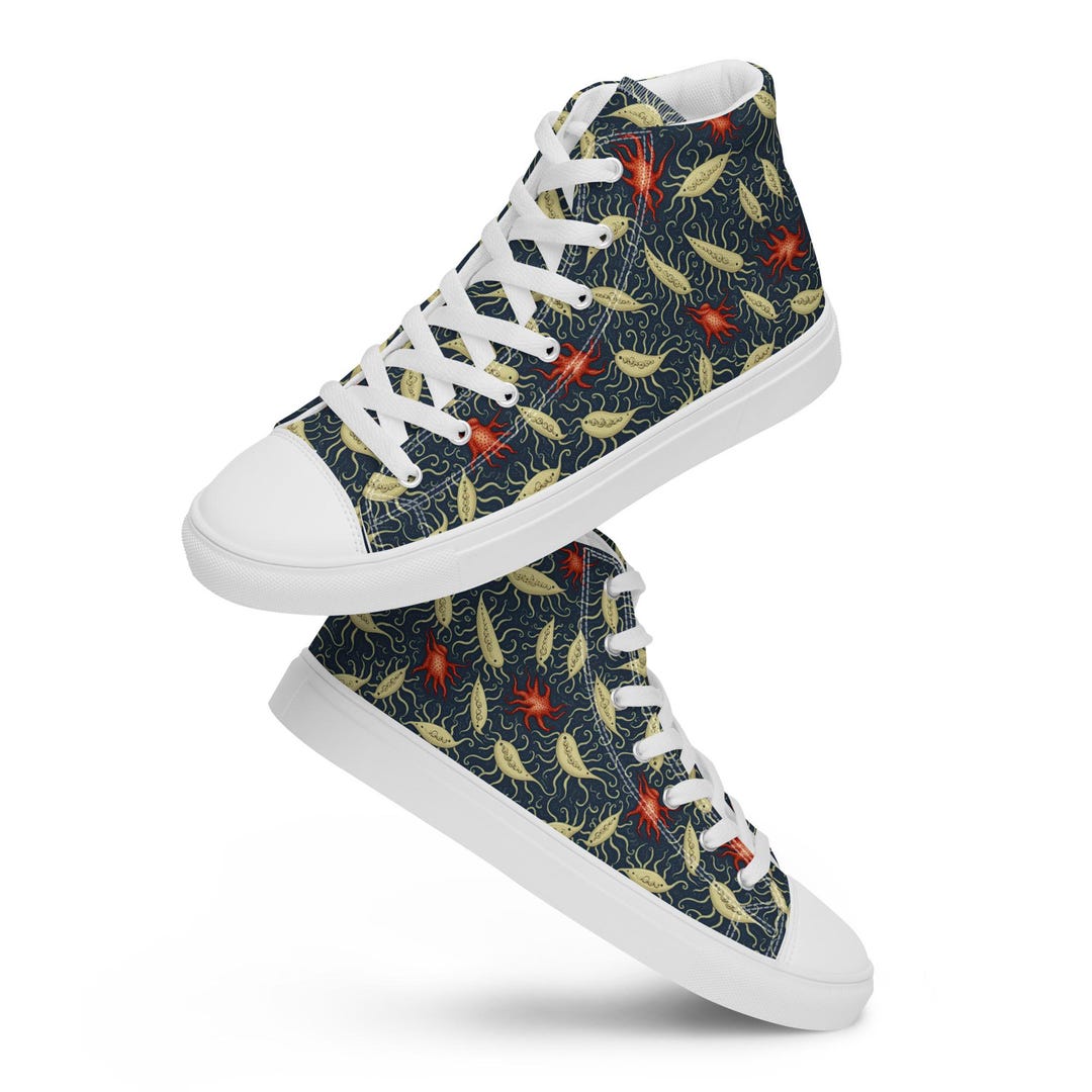 Science Microbiology Printed Men's Canvas Shoes, Science Lover Gift ...