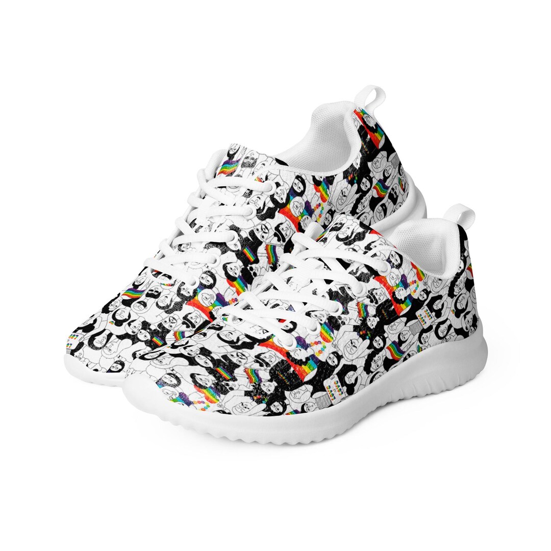 LGBTQ Gay Pride Parade Mens Athletic Shoes, LGBT Gym Workout Exercise ...
