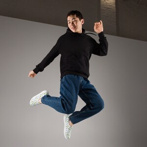 Aliens Sci-fi Canvas Shoes for Men, Stylish UFO Slip-on Shoes, Aliens ...