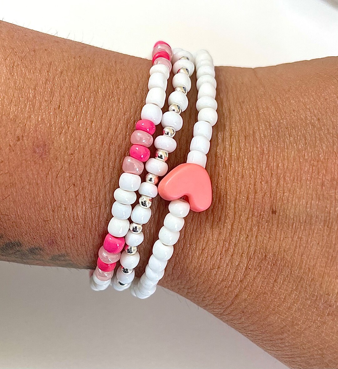 Valentines Day Bracelet Set ~ Stacking Bracelets ~ Valentines Day ...