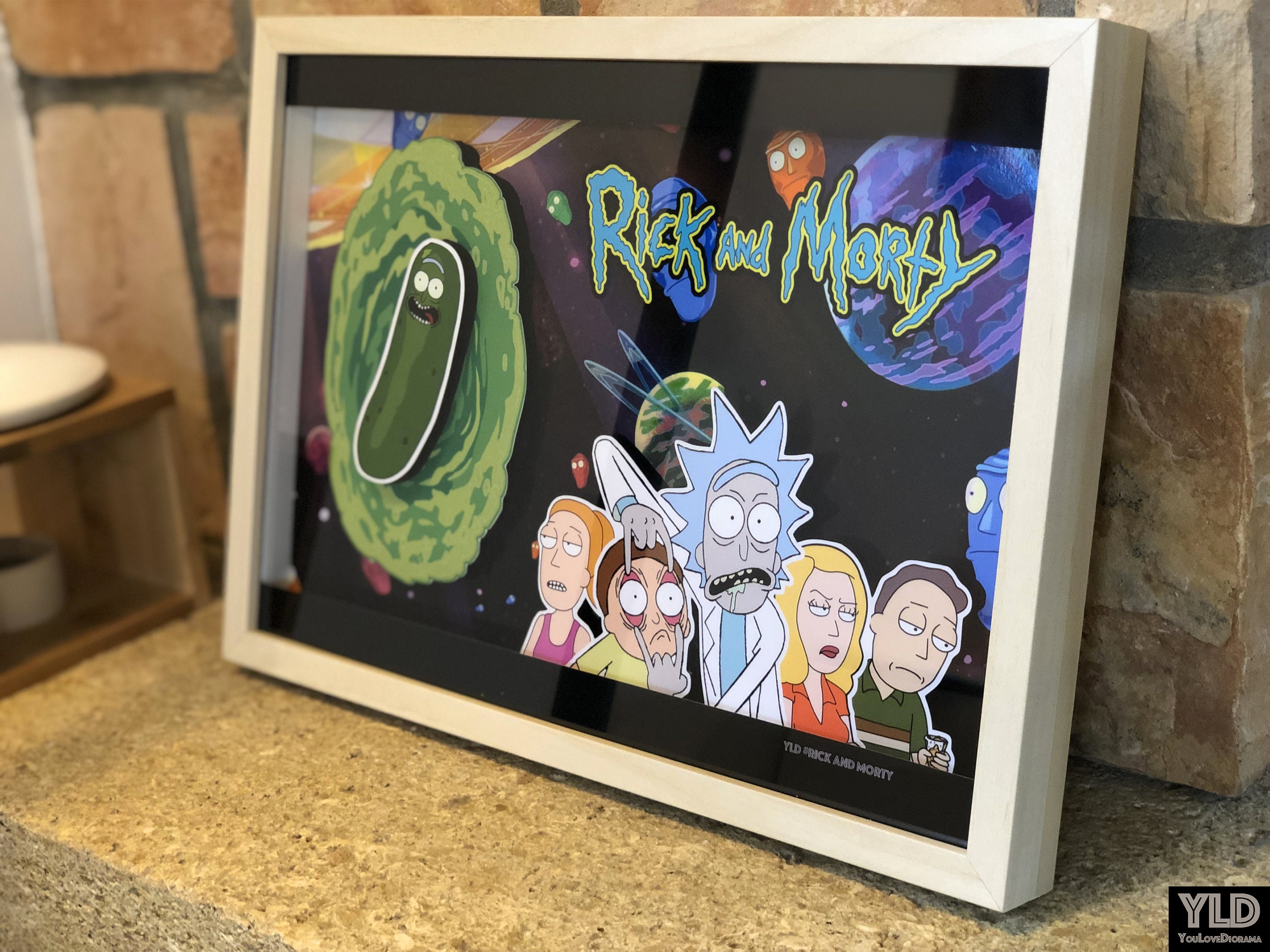 Rick and Morty Diorama Frame 23cmx32cm - Etsy