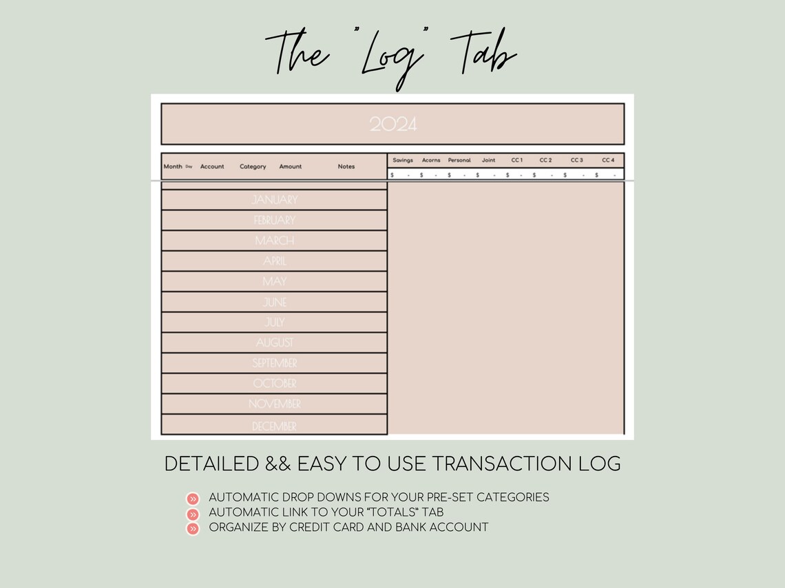 2024 FINANCE SPREADSHEET Google Sheets Planner Monthly Budget ...