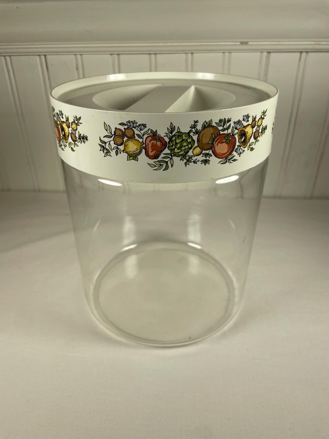 Vintage Pyrex Harvest Vegetable Veggies Fruit Canister Jar With Lid - 7 ...