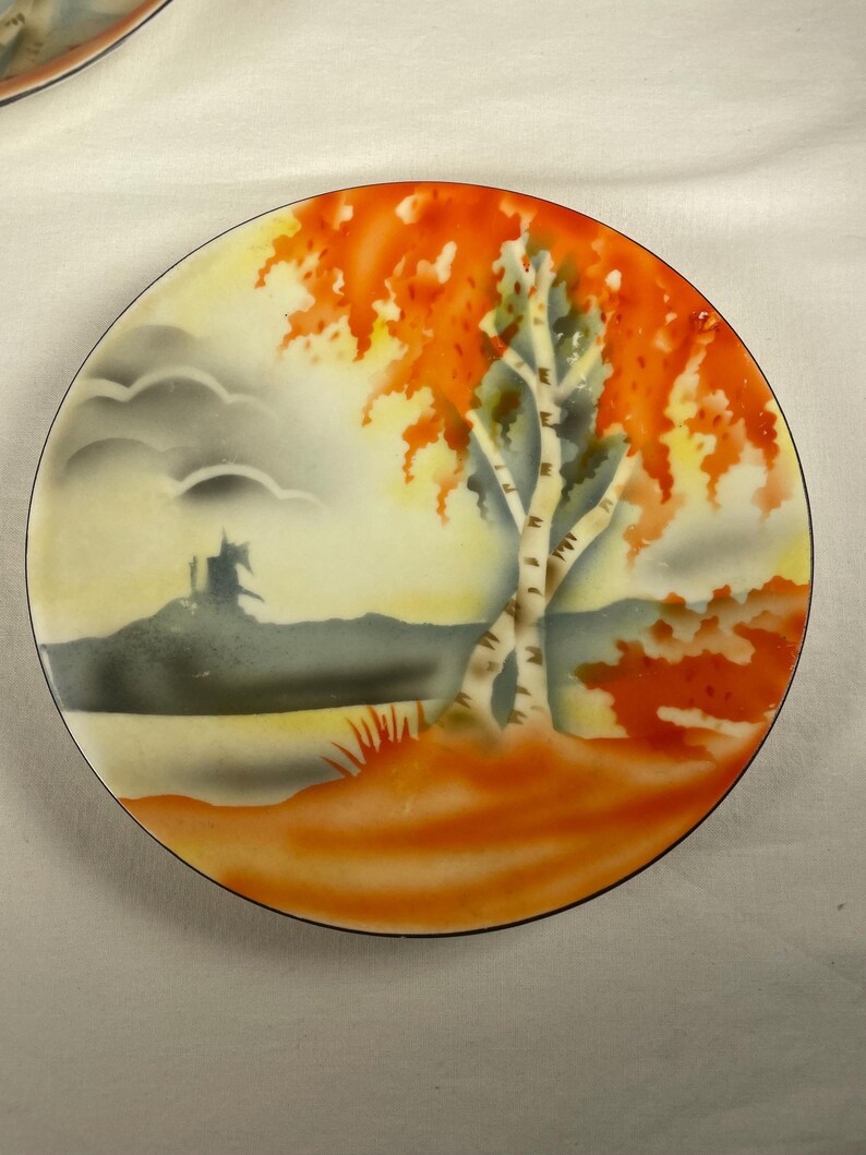 Antique Erdmann Schlegelmilch Hand-painted Landscape Set 3 Piece German ...