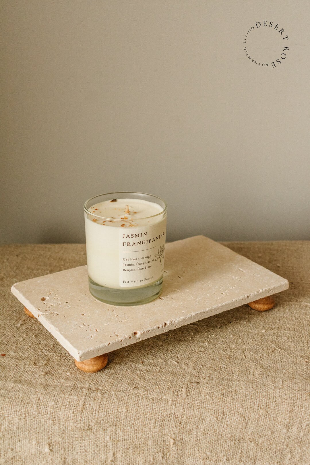 Travertine Tray With Wooden Knobs, Rectangular Vintage Serving Trays ...
