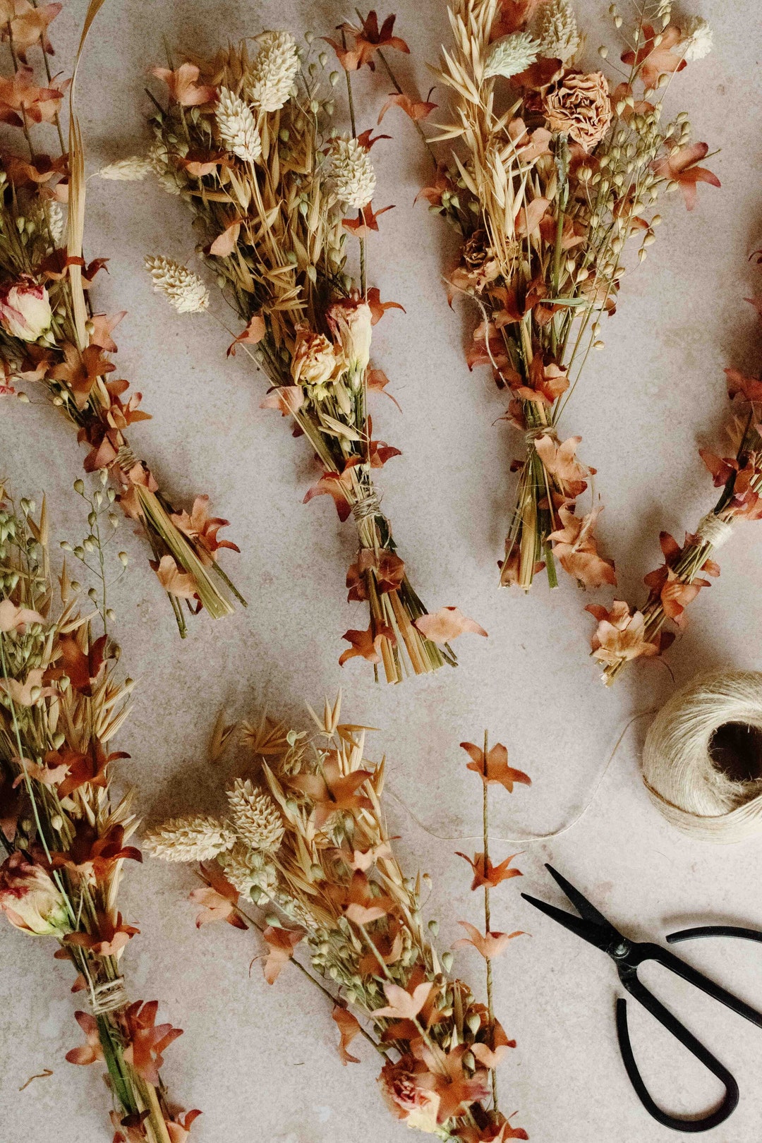 Mini Dried Flowers Bouquet, Small Gift for Her, Preserved Flower Mix ...