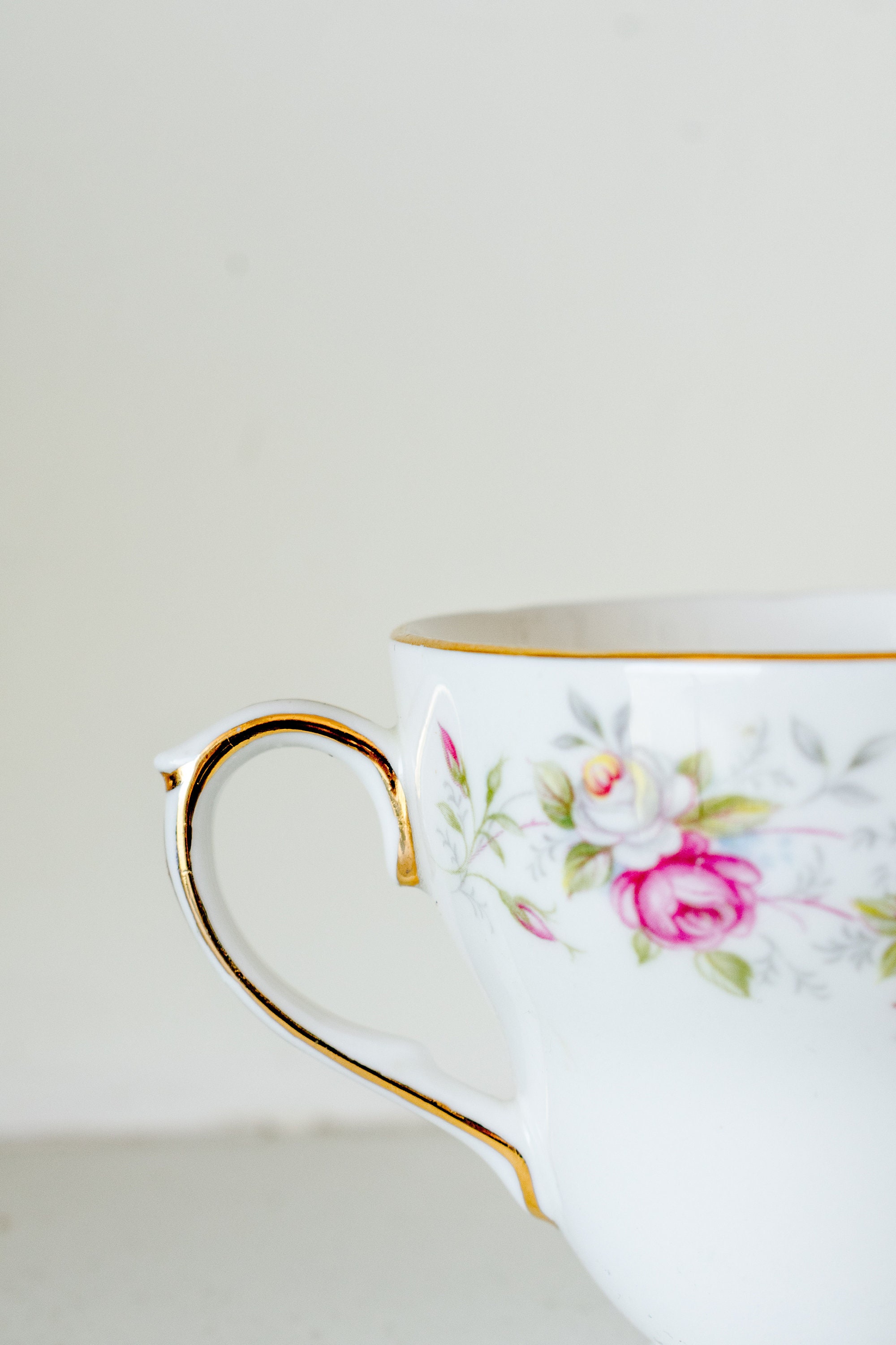 Floral Teacup and Saucer Duchess June Bouquet Cottage Kitchen - Etsy