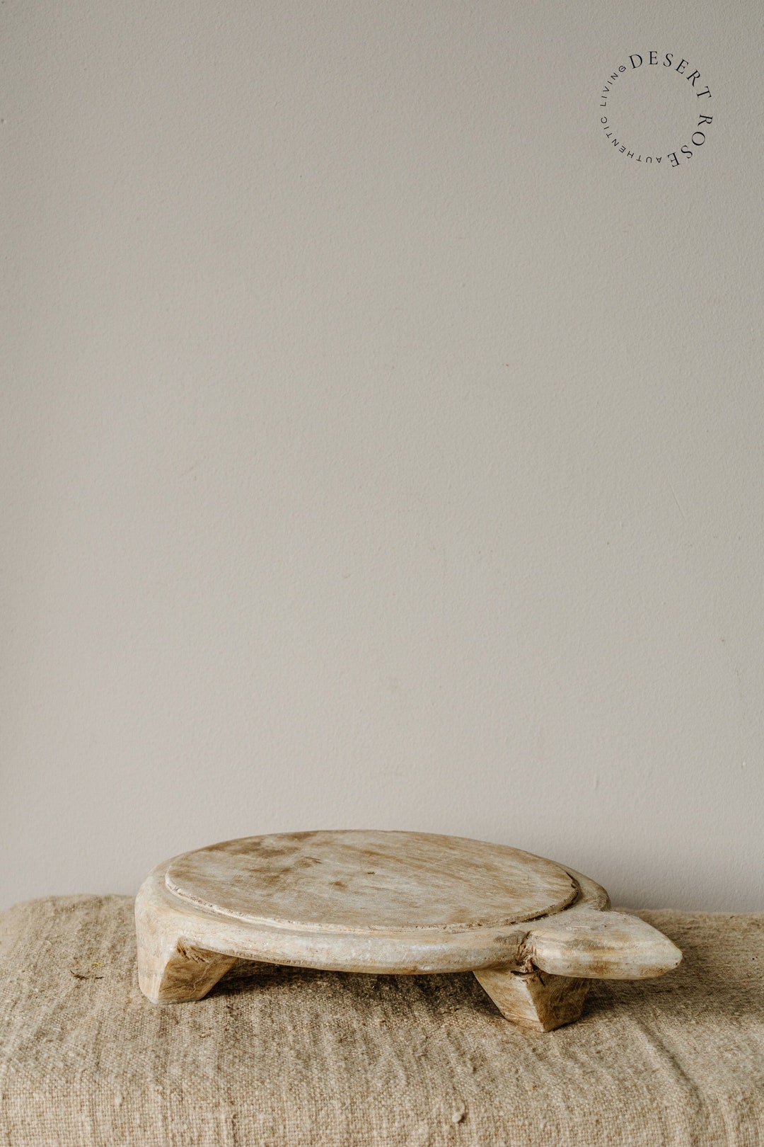 Indian Round Sand Stone Tray, Vintage Plateau Bajot, Earthenware Decor ...