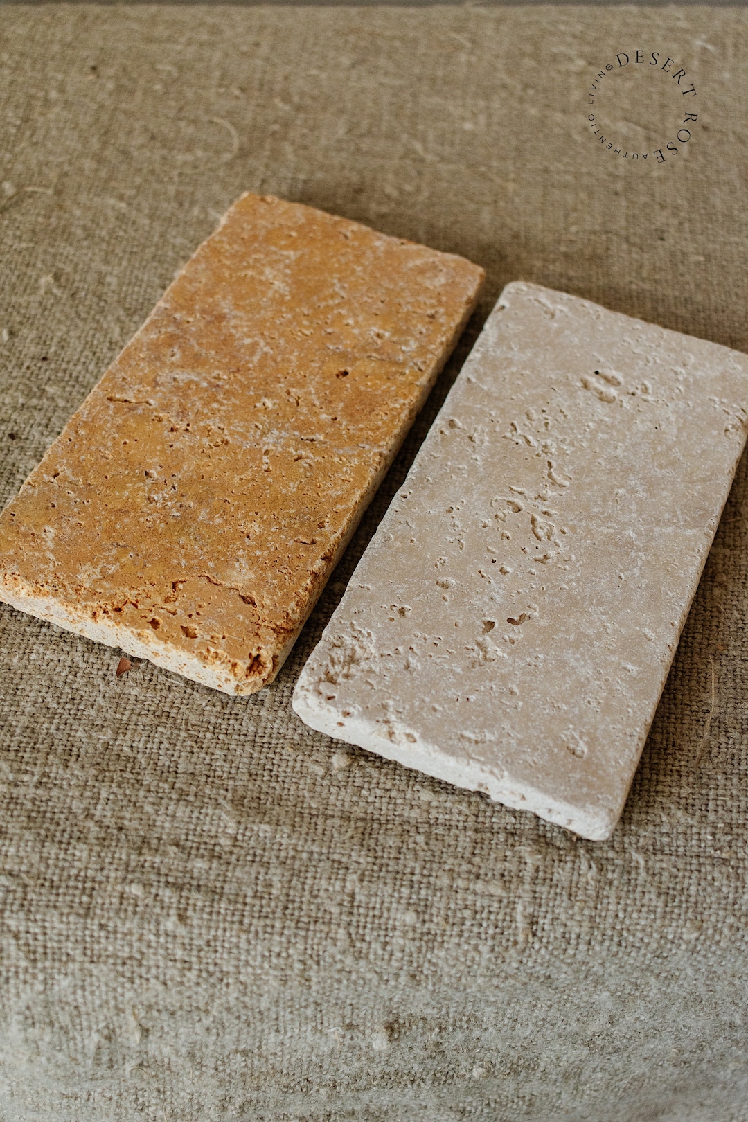 Rectangular Decorative Travertine Trays 15x7.5cm, Limestone Serving ...