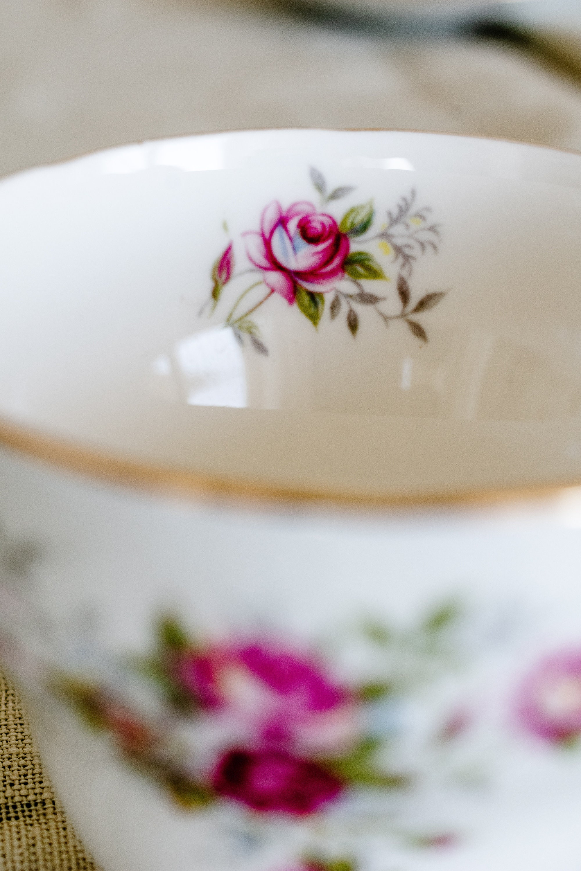 Floral Teacup and Saucer Duchess June Bouquet Cottage Kitchen - Etsy