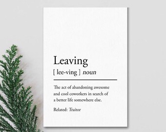 Personalized Coworker Leaving Card Coworker Farewell Gift - Etsy