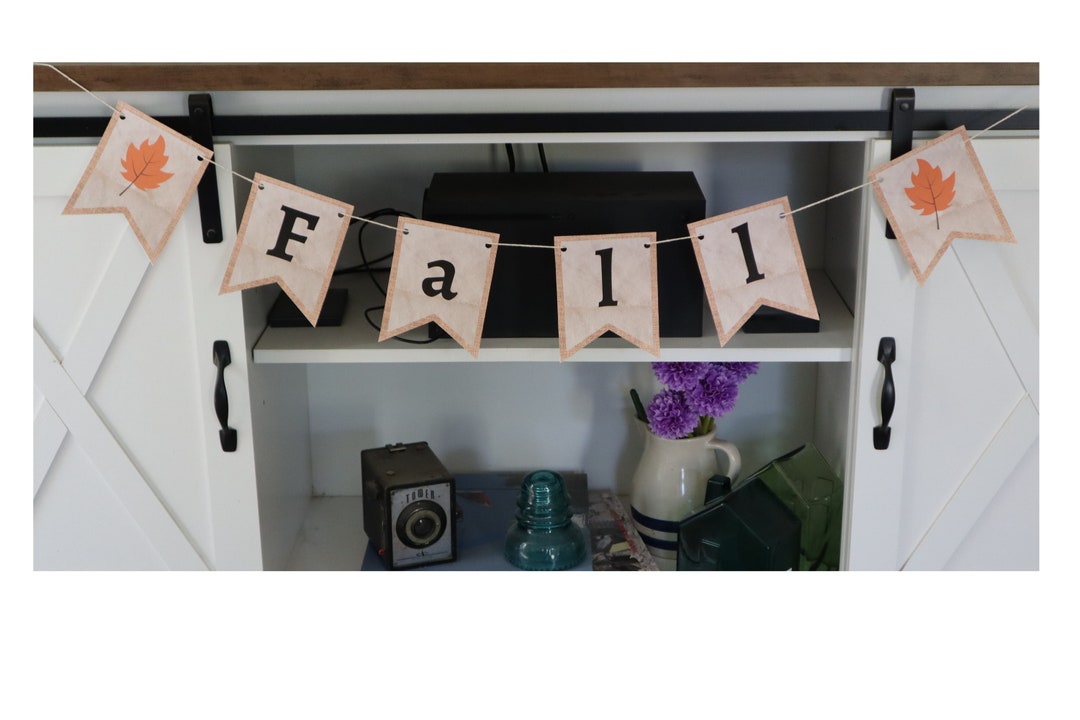 Fall Banner DIY Fall Banner Printable Fall Banner - Etsy
