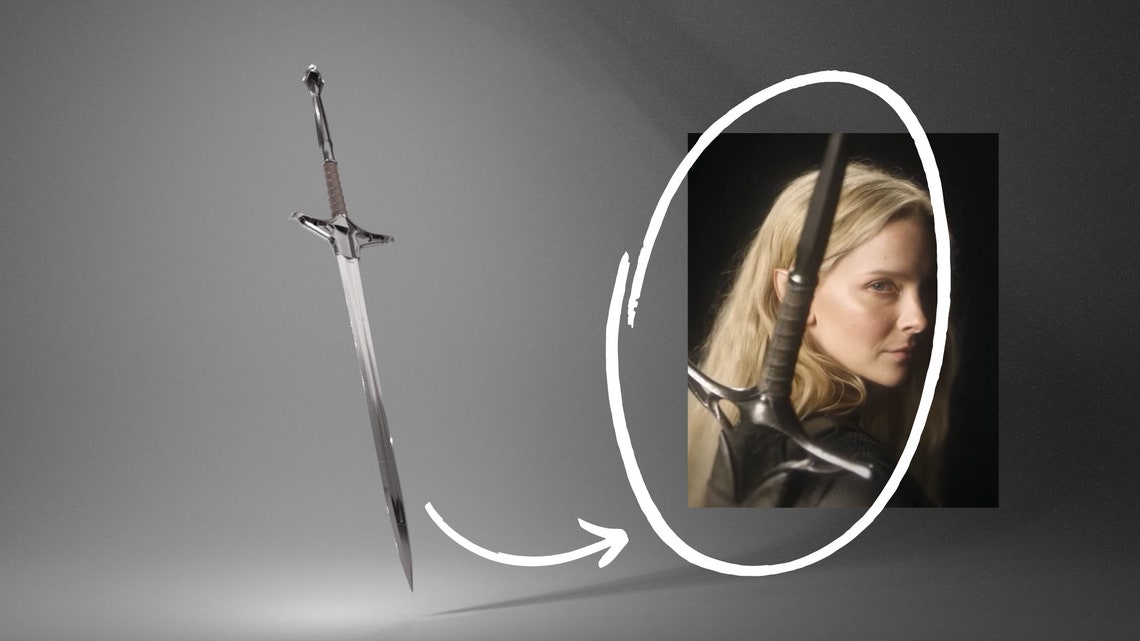 Buy Long Sword Galadriel Rings of Power 3D Printable Files Online in ...