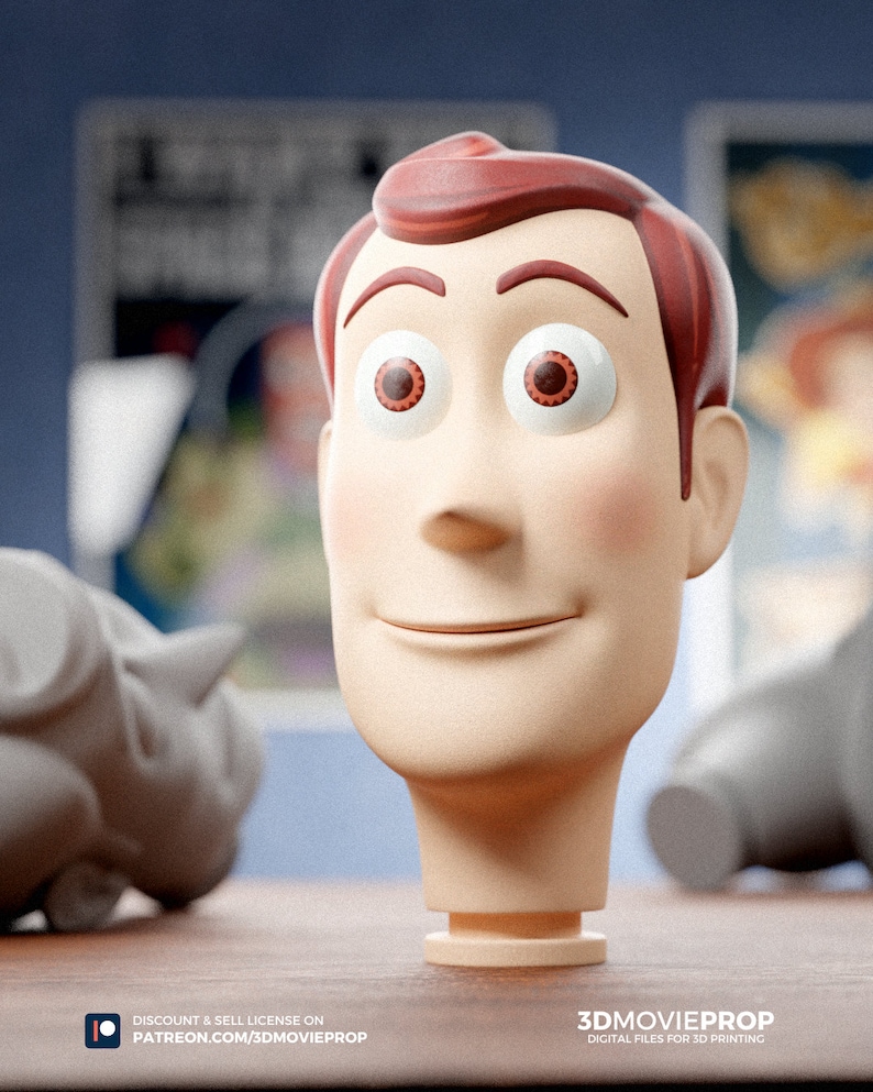 Woody Head Toy Mode 100% Movie Accurate 3D Printable Files - Etsy