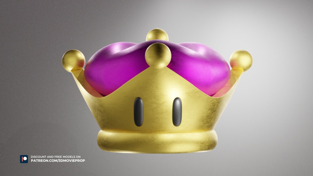 Super Crown Peachette 3D Printable Files - Etsy