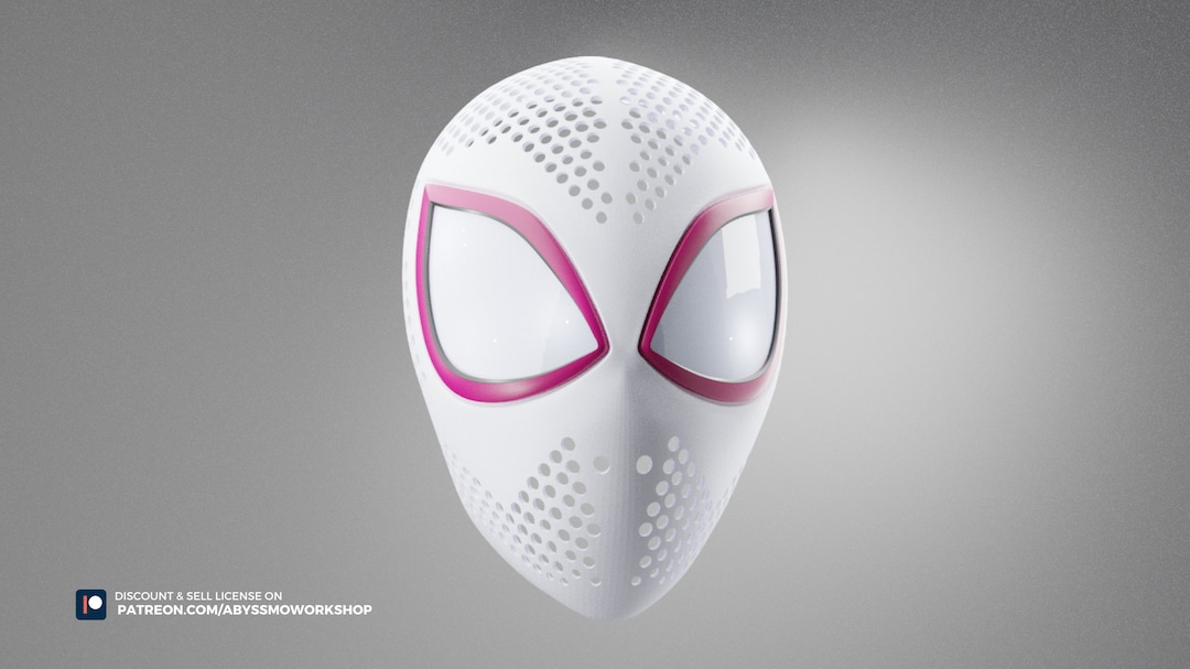 Spider-gwen Spider-verse Accurate Faceshell 3D Printable Files - Etsy