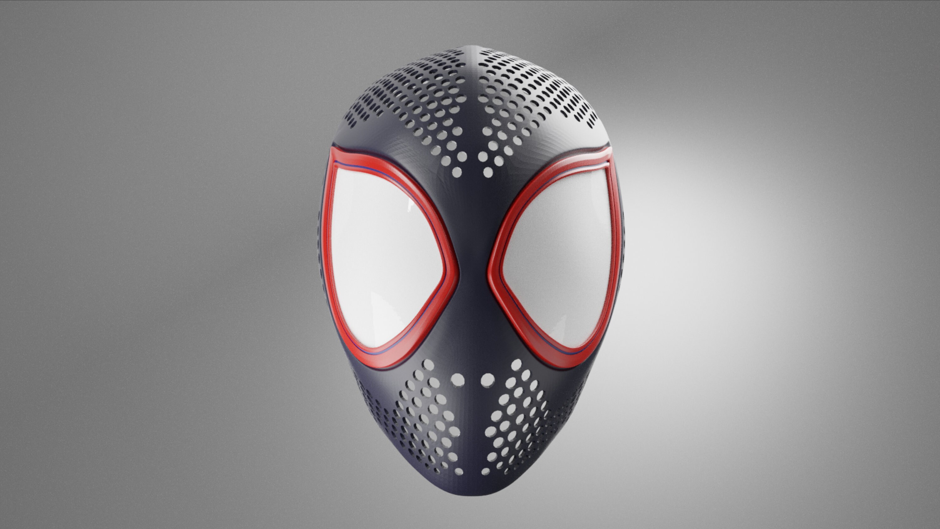 Miles Morales Spider-verse Faceshell 3D Printable Files - Etsy
