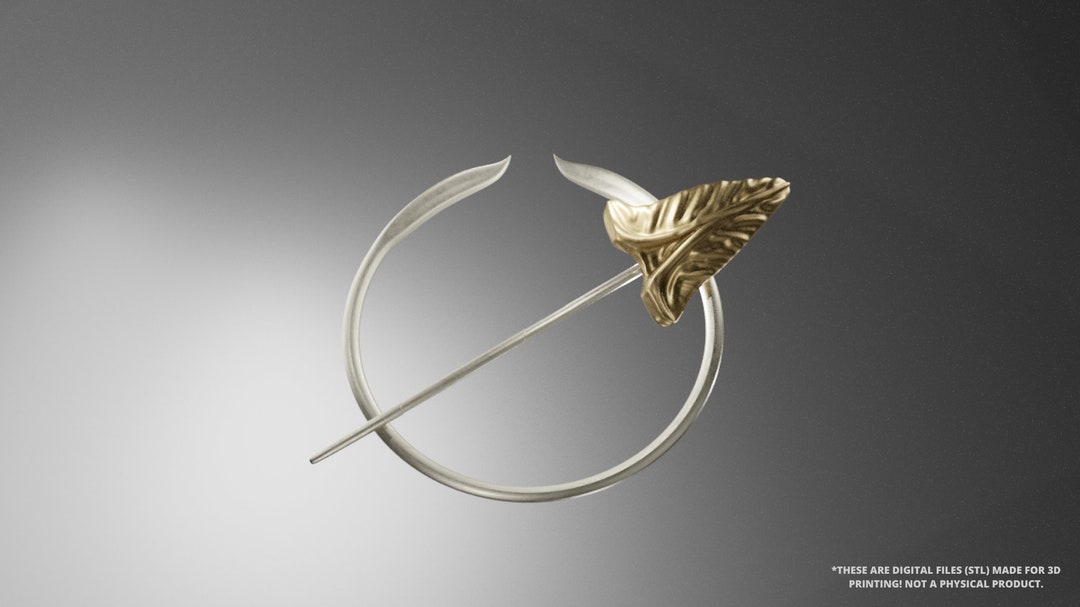 Brooch - Arondir - Rings of Power - 3D Printable Files - Etsy