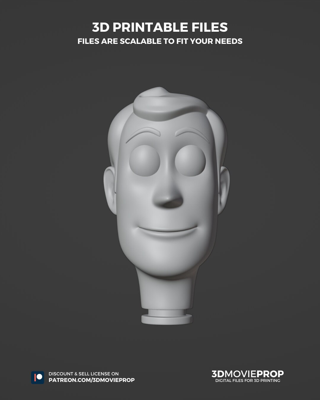 Woody Head Toy Mode 100% Movie Accurate 3D Printable Files - Etsy