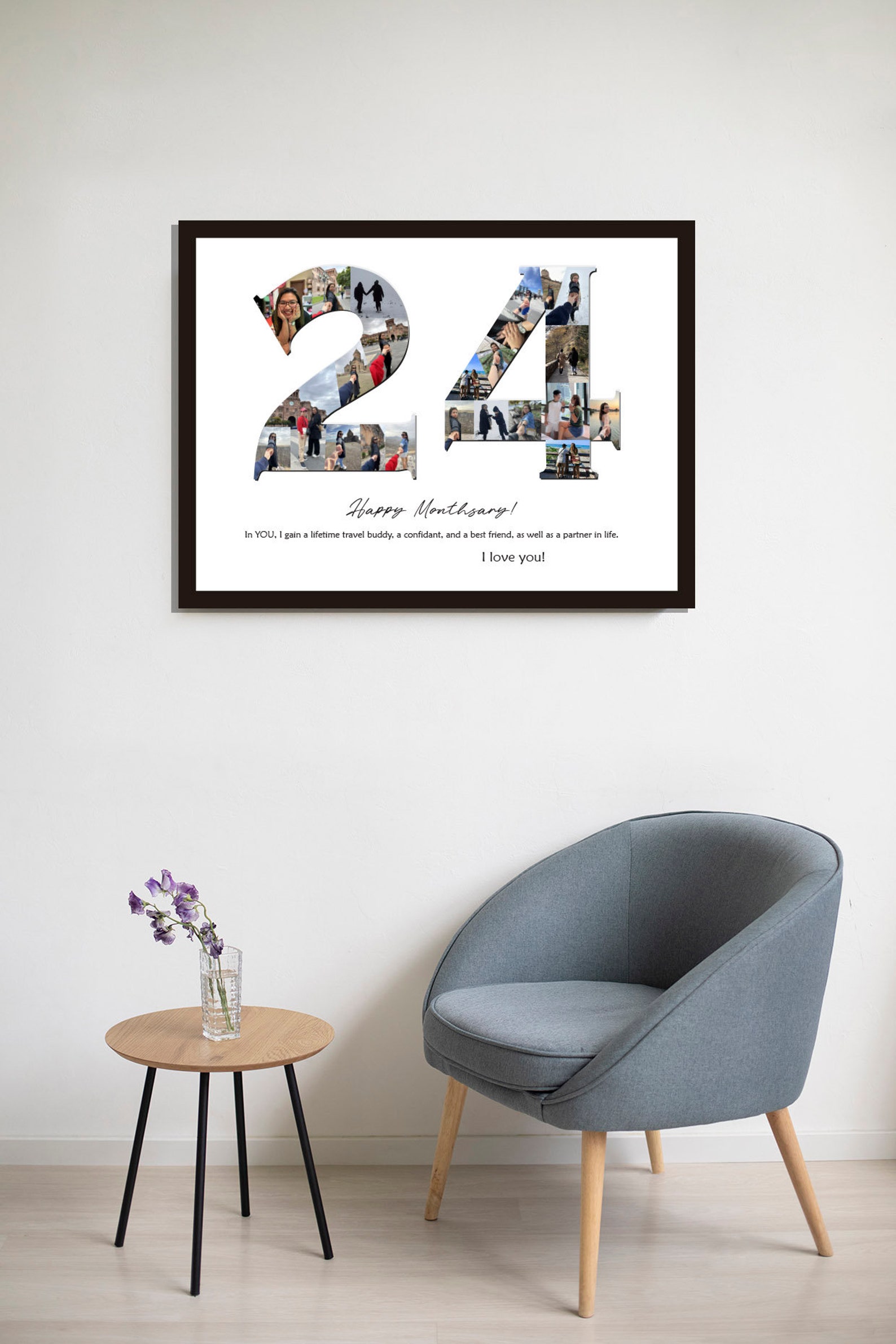 PRINTABLE Customize Number Collage, Personalize Photo Collage ...
