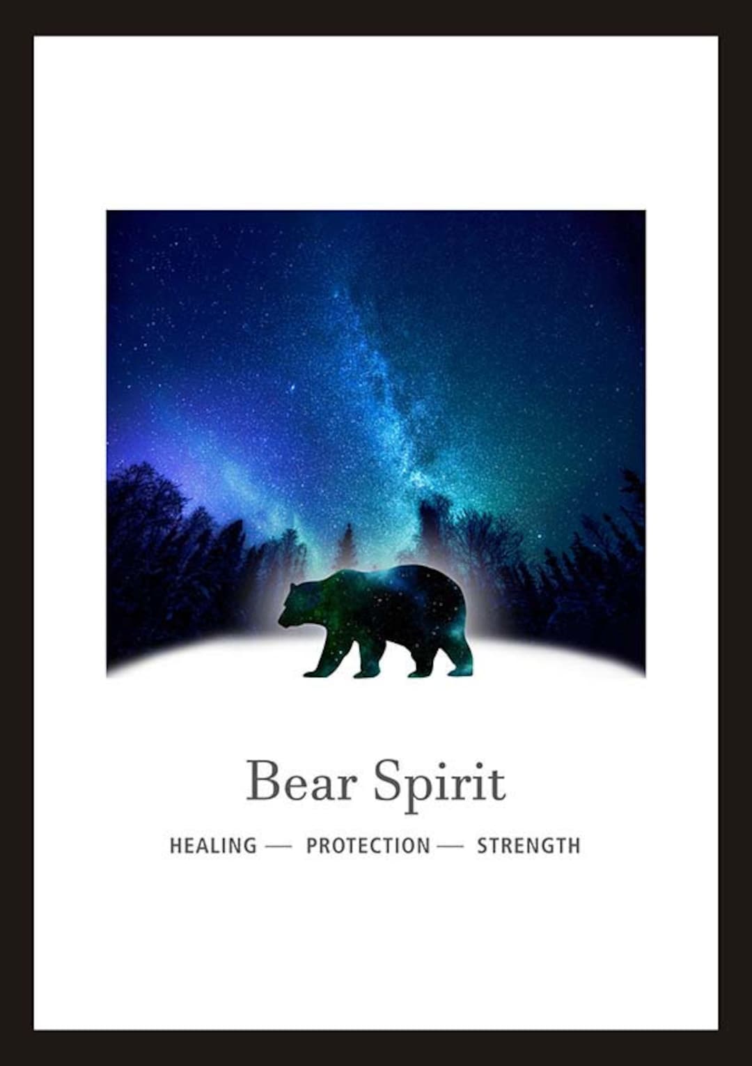 Printable Galaxy Bear Spirit - Etsy