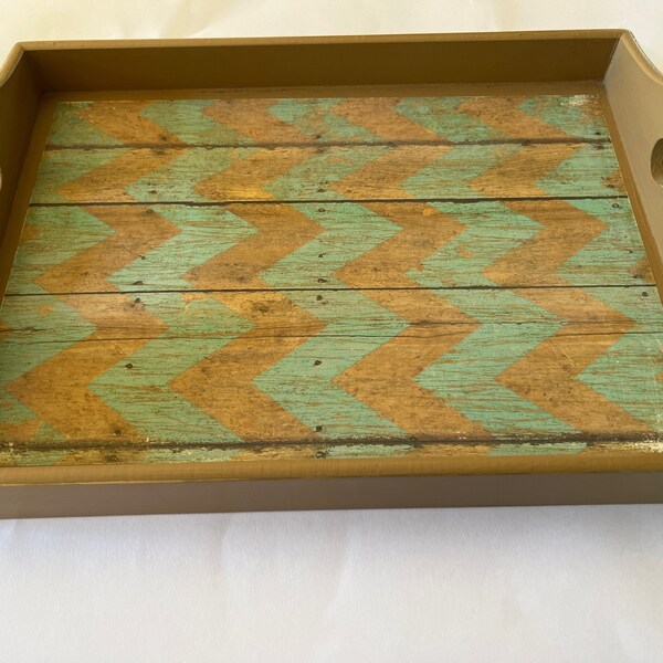 Chevron Tray - Etsy