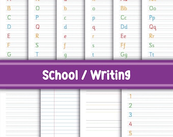 Preschool Handwriting Paper - Etsy