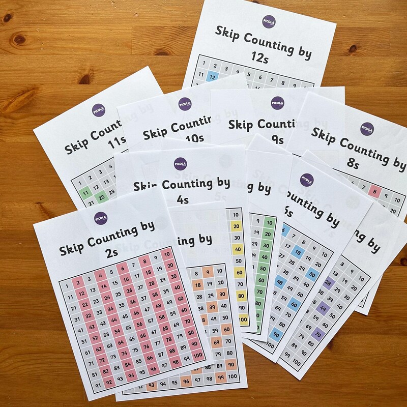 Counting in 6 Chart - Etsy UK