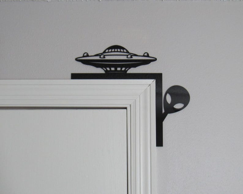 UFO ALIEN Door or Window Trim Corner, Acrylic, Laser Engraved, UAP ...
